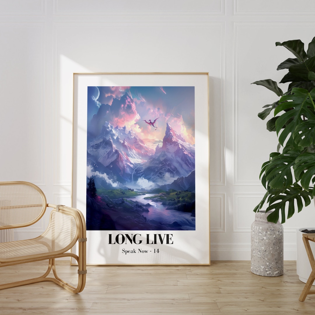 Long Live Taylor Swift Poster Digital Wall Art Print Speak Now Subtle ...