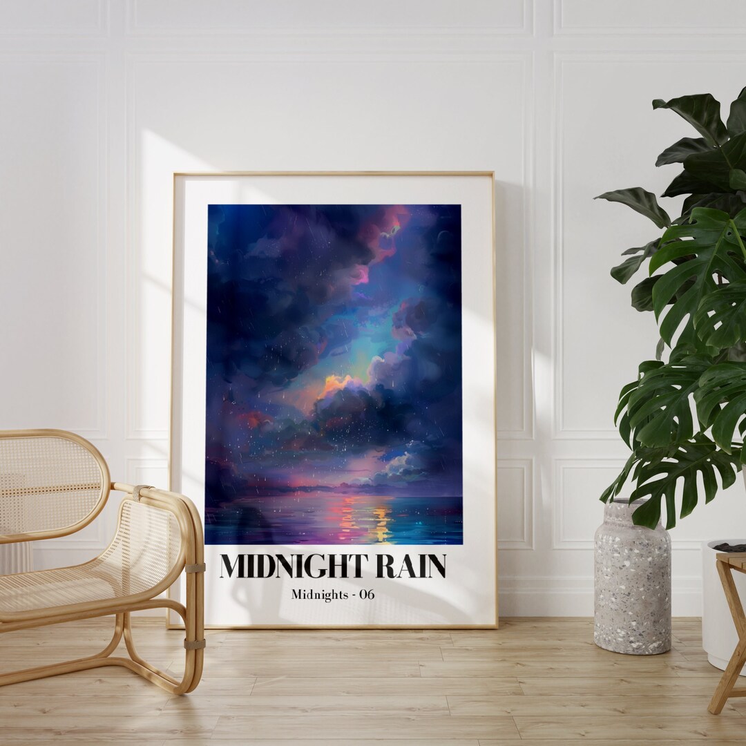 Midnight Rain Taylor Swift Poster Digital Wall Art Print Midnights ...