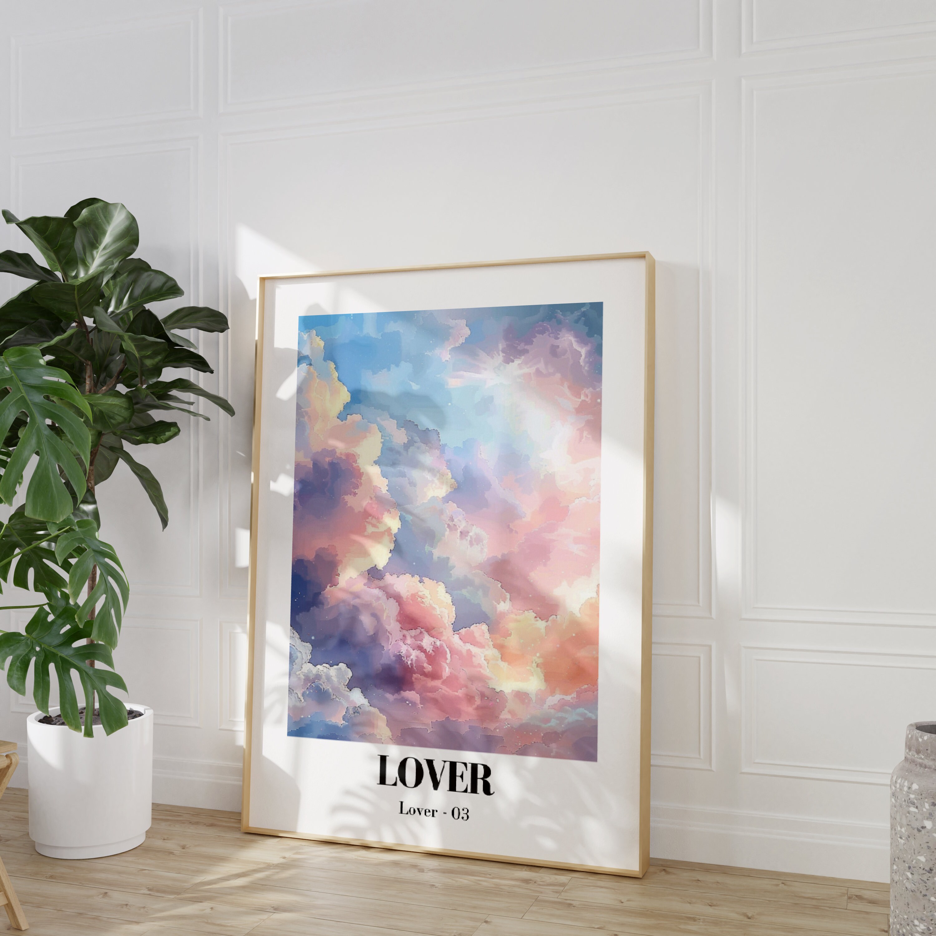 Lover Digital Wall Art, Printable Taylor Swift Inspired Poster Subtle ...