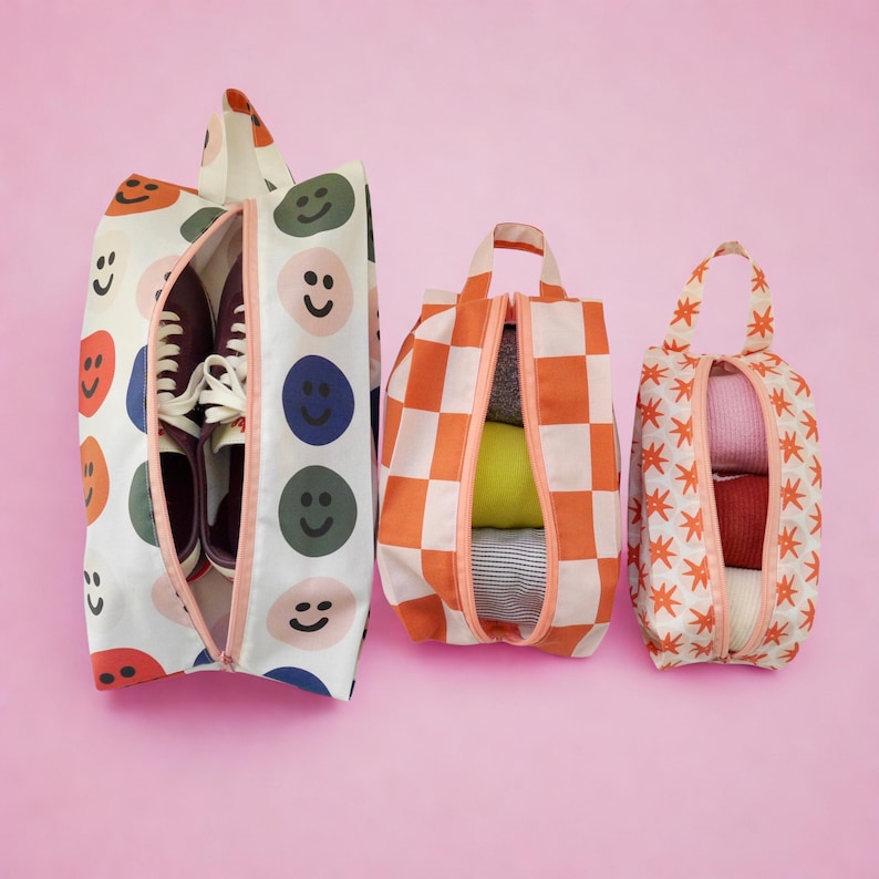 Pop-up Travel Cube Pouch Sewing Pattern | 3 Sizes PDF Tutorial ...