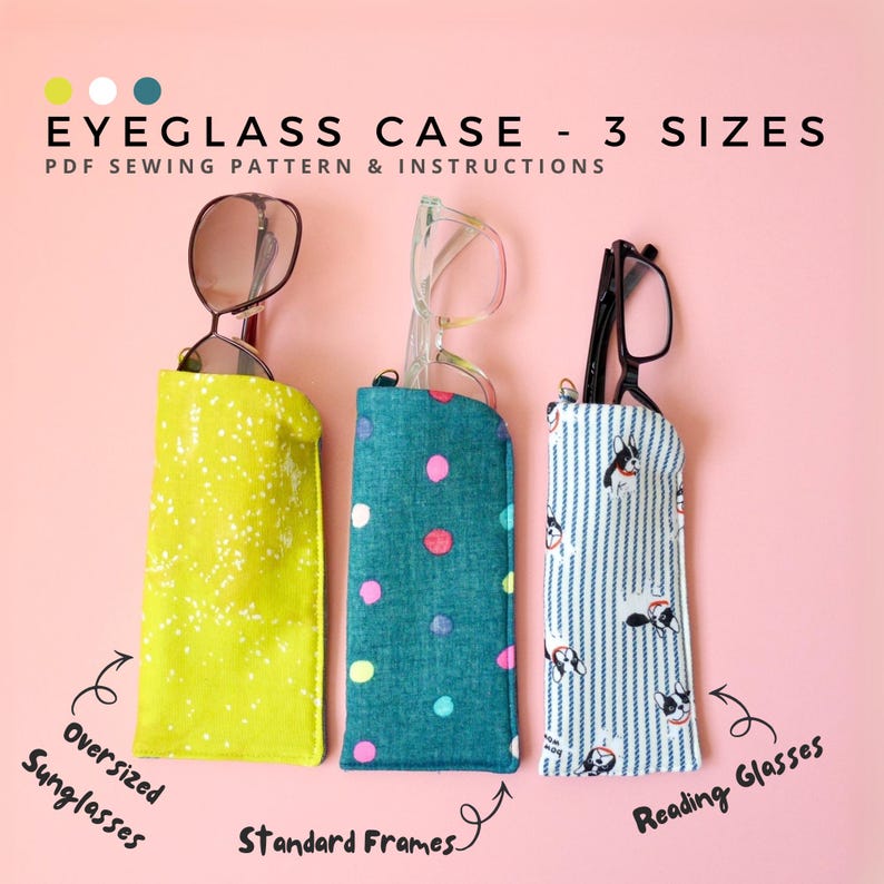 Eyeglass Case PDF Sewing Pattern – 3 Sizes, Beginner Friendly - Etsy