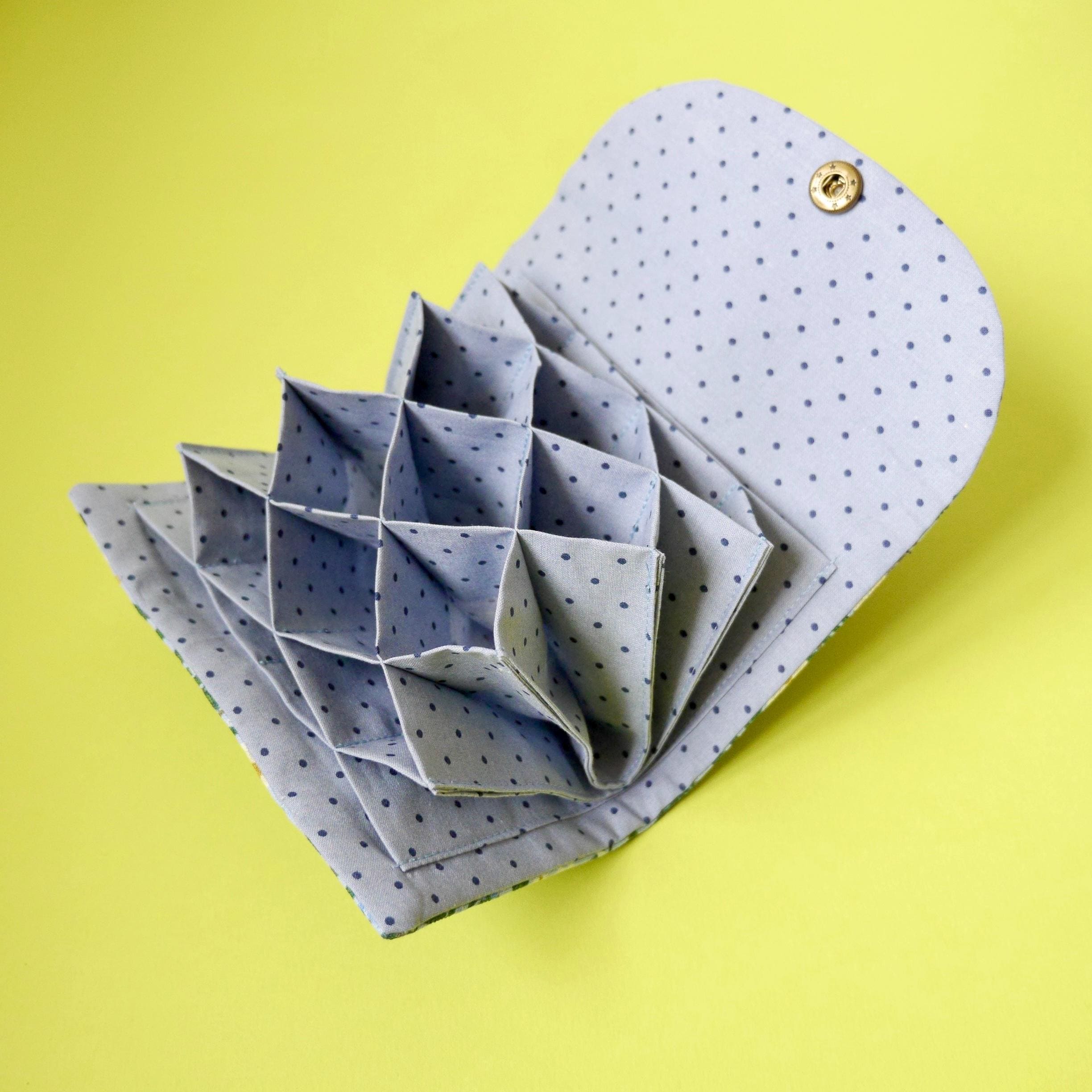PDF Sewing Pattern - Accordion Card Wallet, Ergonomic Card Holder ...