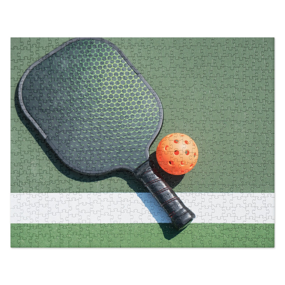 Pickleball Paddle, Ball and Court Jigsaw Puzzle - Etsy