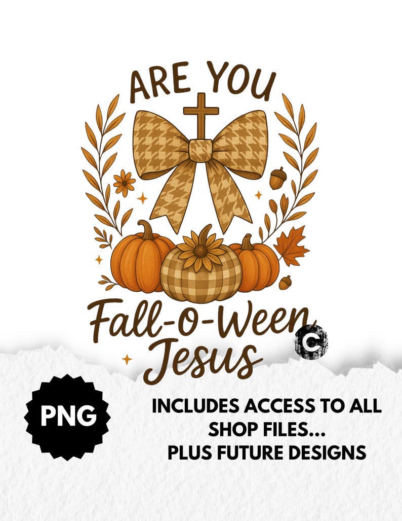 Fall-o-ween Jesus PNG - Christian Pumpkin Shirt Design (digital ...