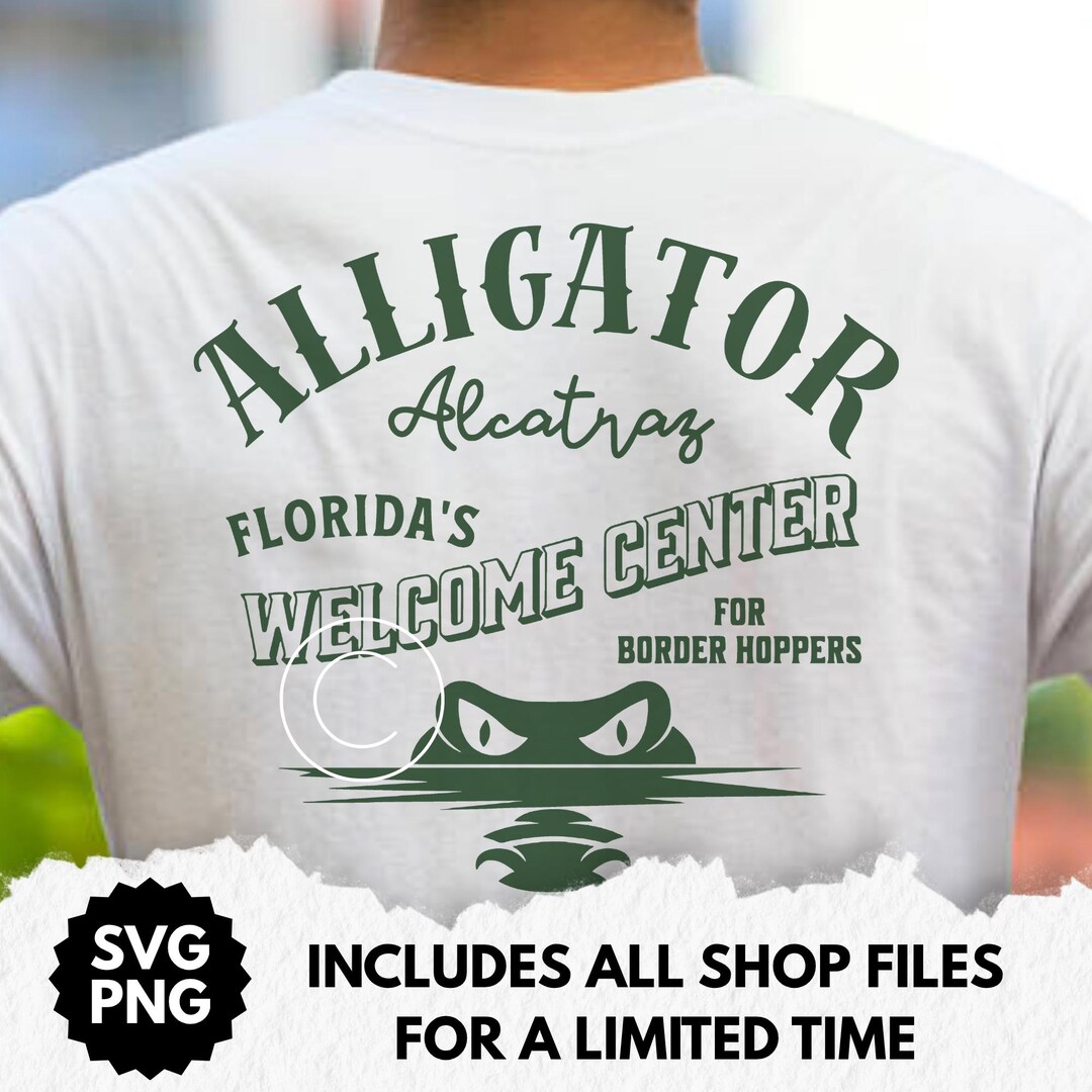 Alligator alcatraz svg, pro trump svg, funny gator svg, florida ...