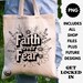 Faith Over Fear Christian PNG: Floral Bible Verse Design (digital ...