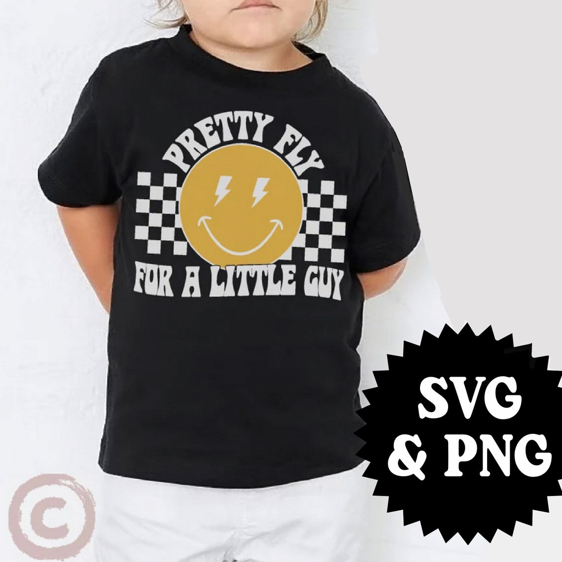 Pretty Fly Smiley Face SVG: Retro Checkered Design (SVG & PNG) - Etsy
