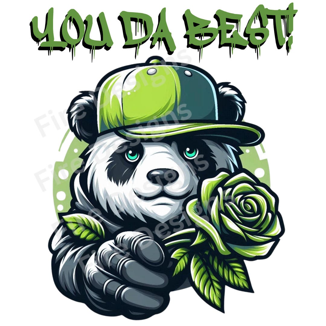 Panda PNG| Valentine's Panda Clipart| Panda Dtf| Panda Sublimation T ...