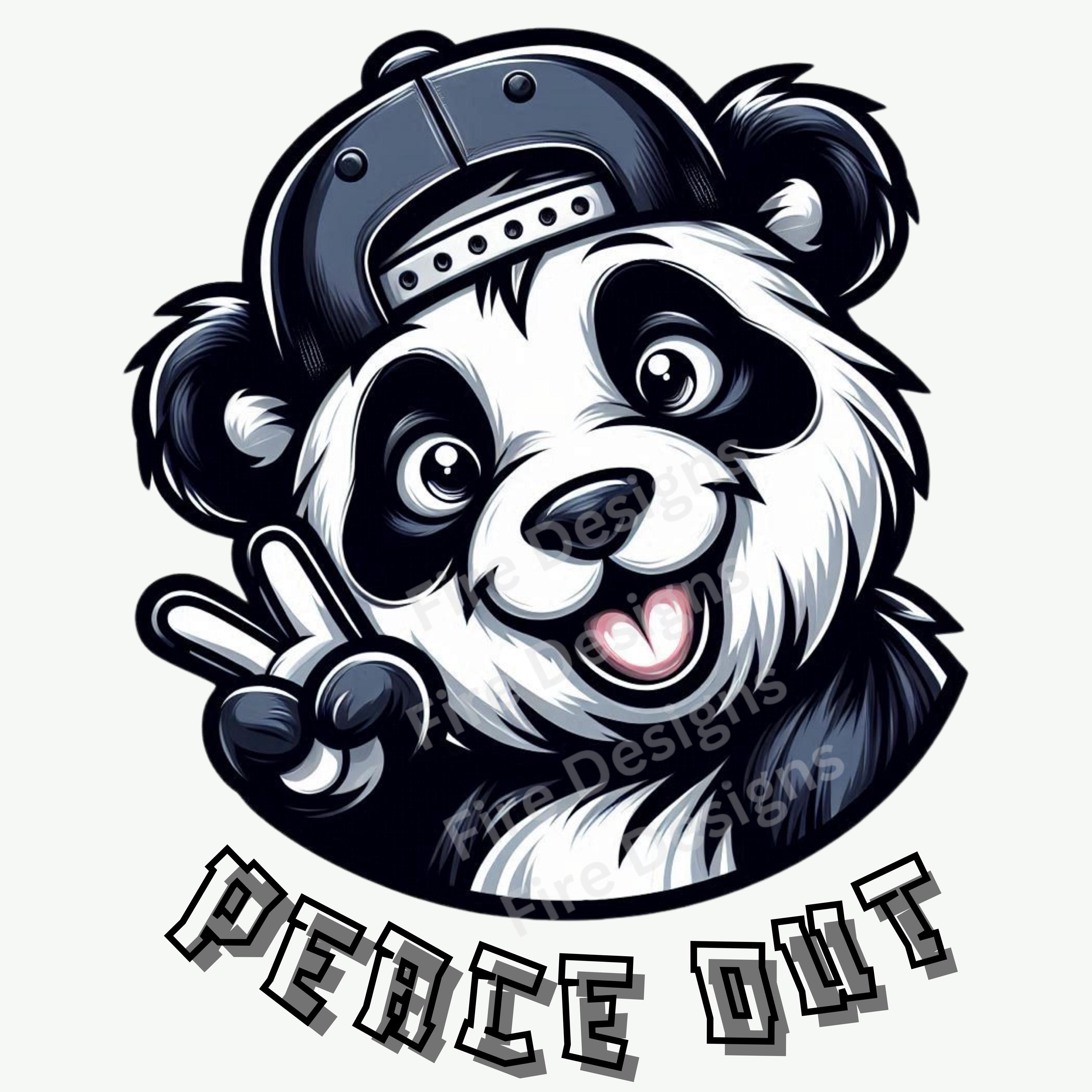 Panda PNG| Funny Panda Clipart| Panda Dtf| Panda Sublimation T-shirt ...