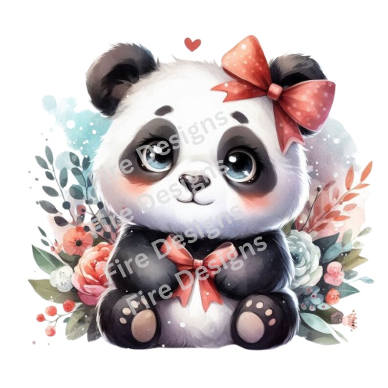 Panda PNG| Cute Panda Clipart| Panda Dtf| Panda Sublimation T-shirt ...
