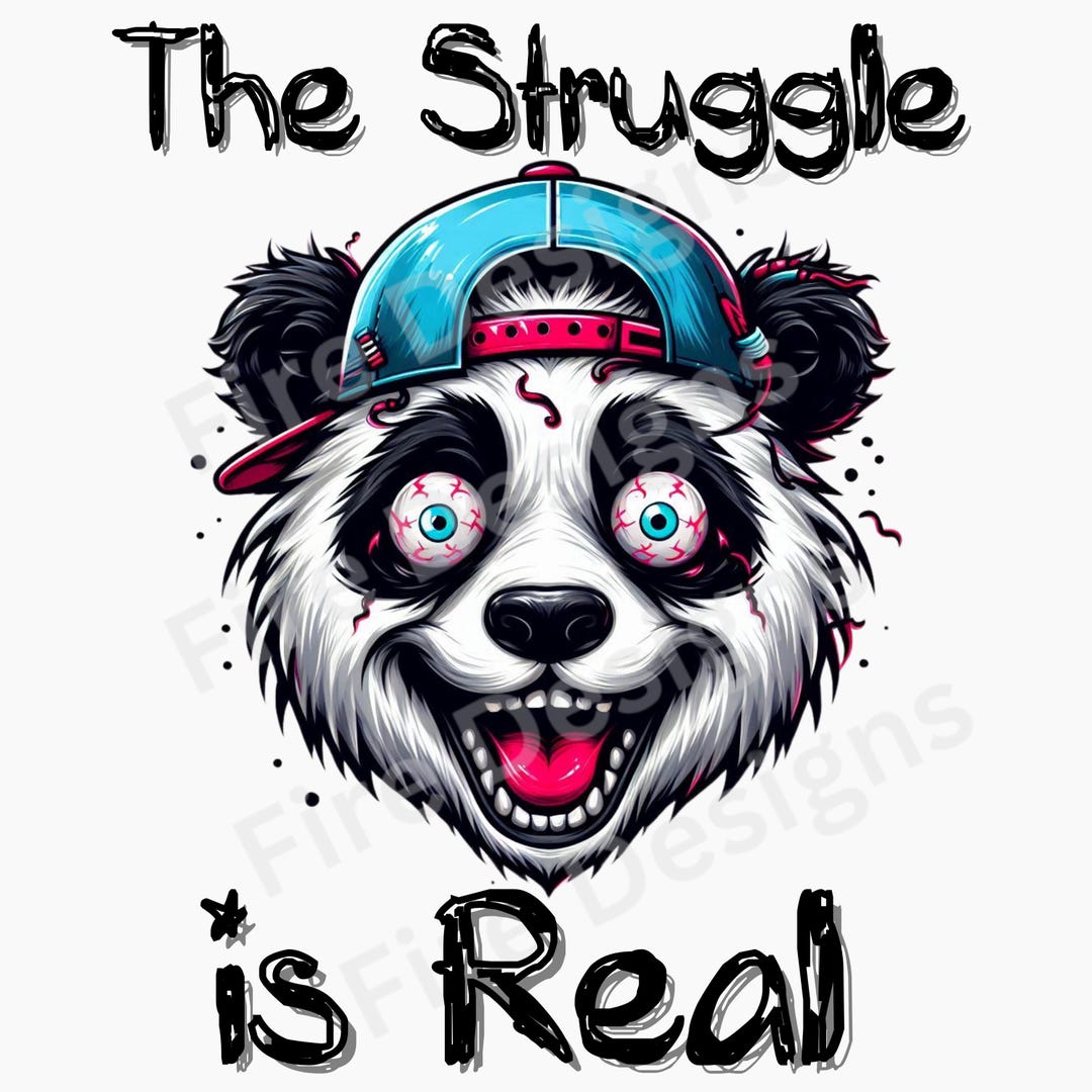 Panda PNG| Funny Panda Clipart| Panda Dtf| Panda Sublimation T-shirt ...