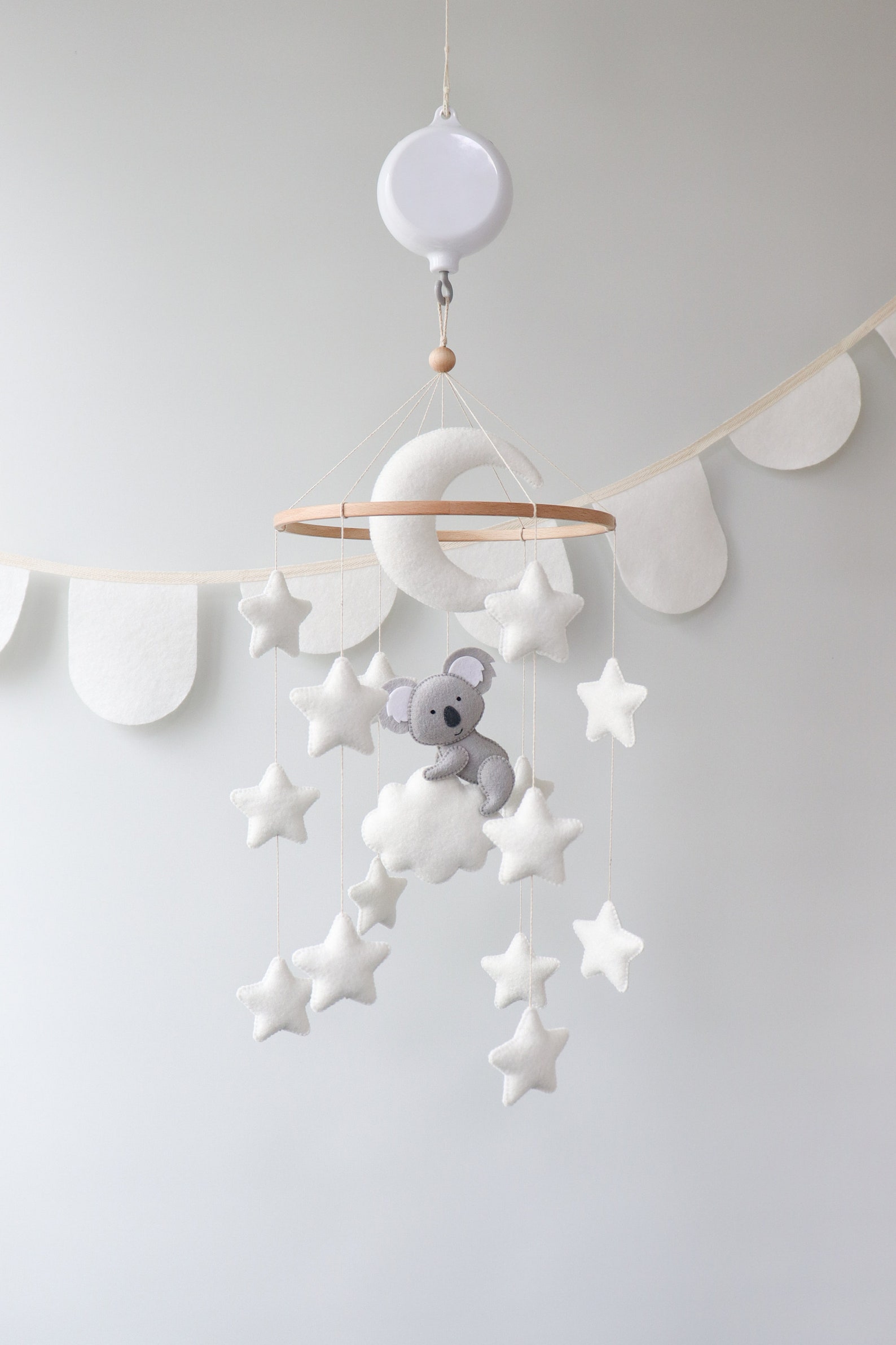 Koala Baby Mobile for Crib, Australian Animals Nursery Decor, Moon ...