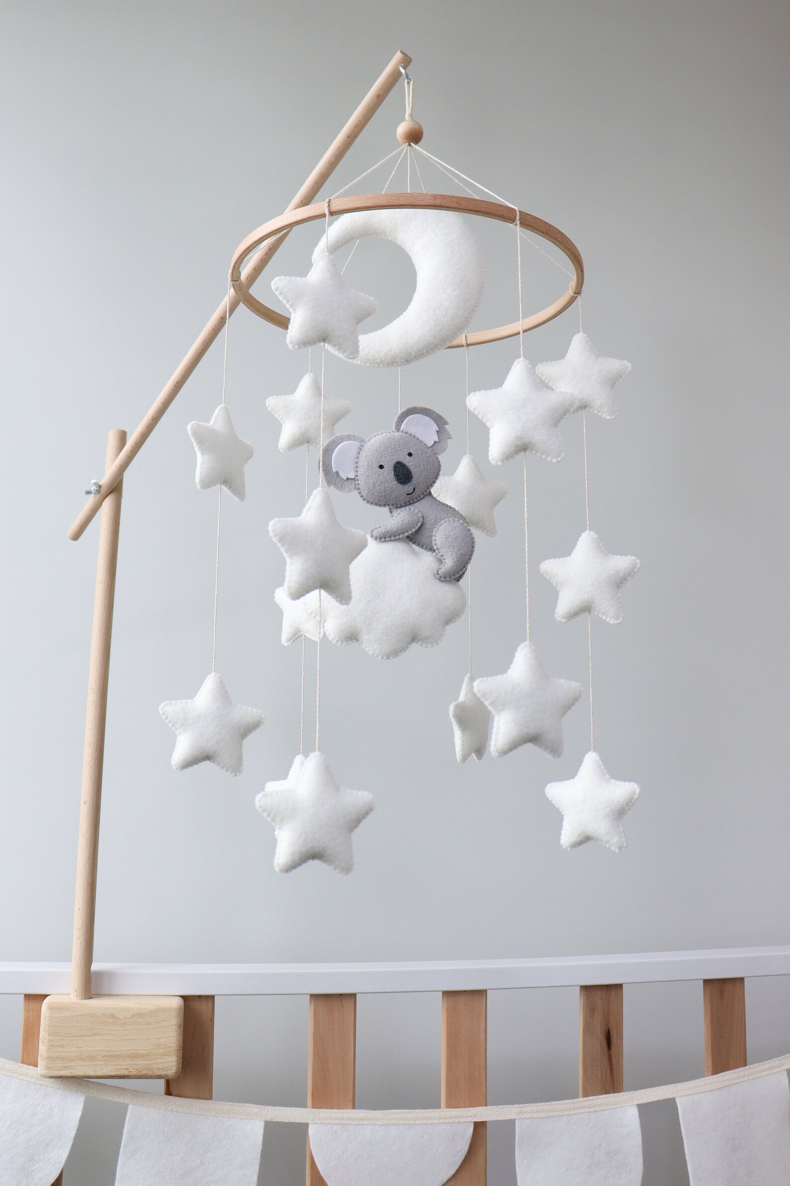 Koala Baby Mobile for Crib, Australian Animals Nursery Decor, Moon ...