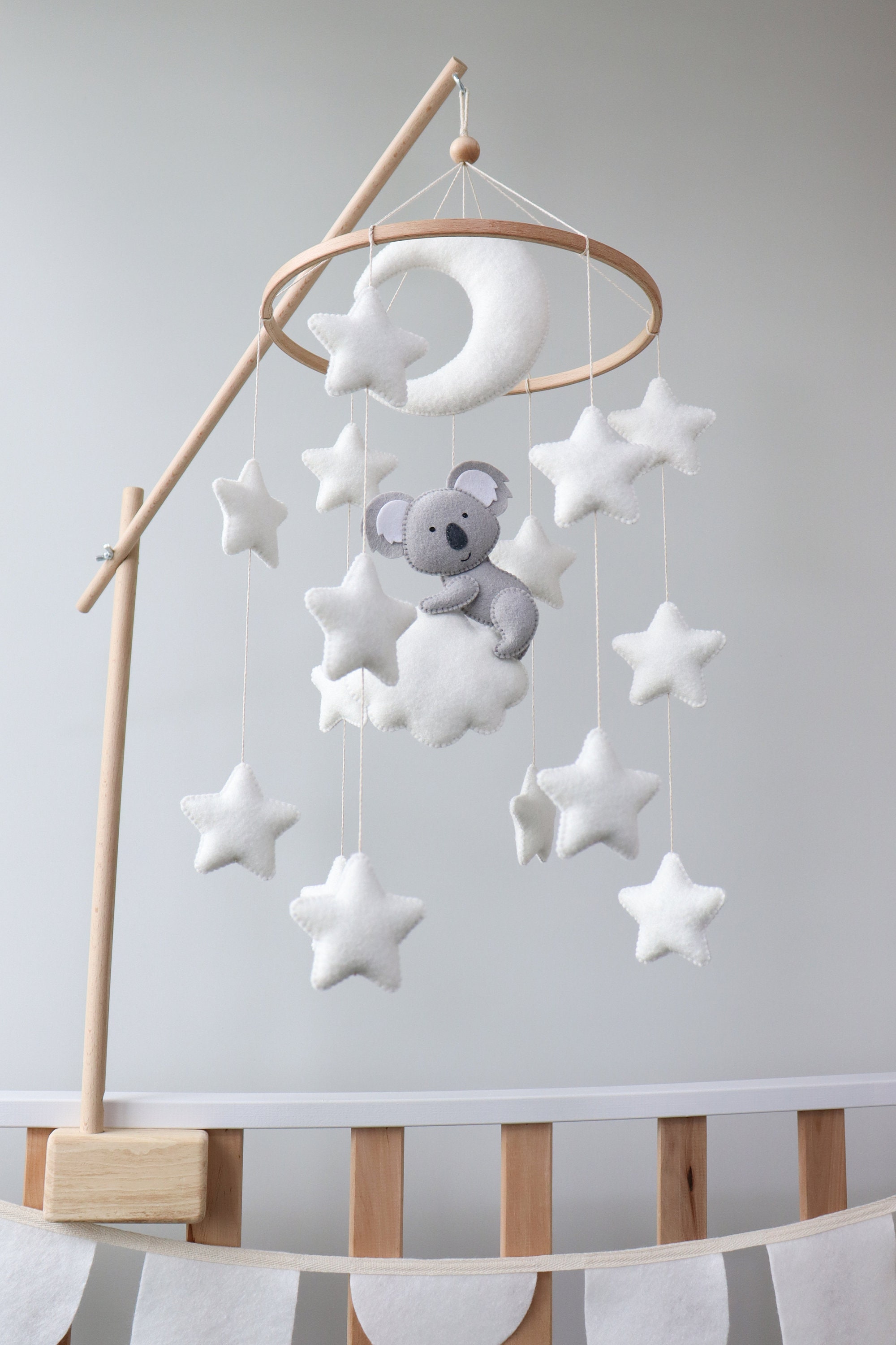 Koala Baby Mobile for Crib, Australian Animals Nursery Decor, Moon ...