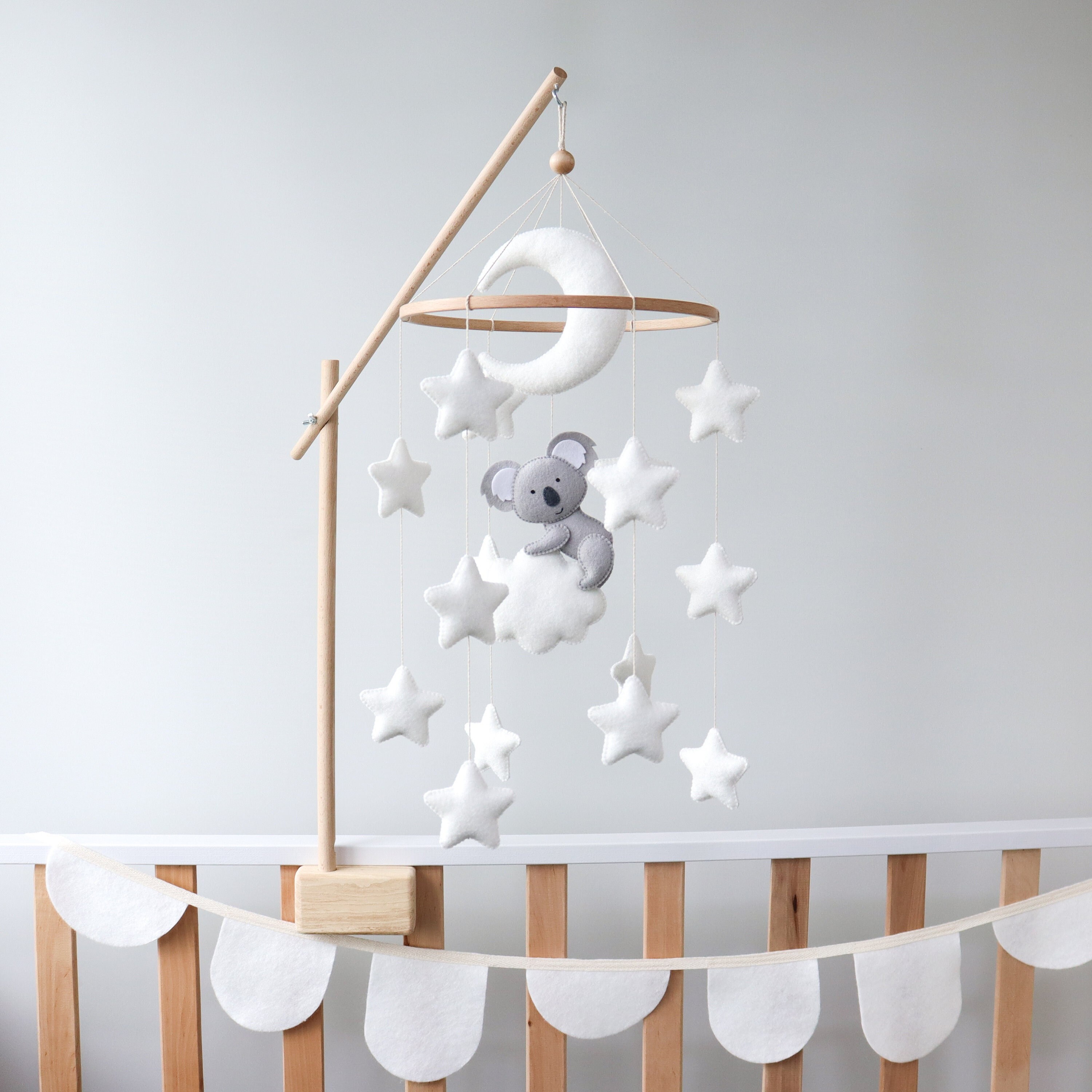 Koala Baby Mobile for Crib, Australian Animals Nursery Decor, Moon ...