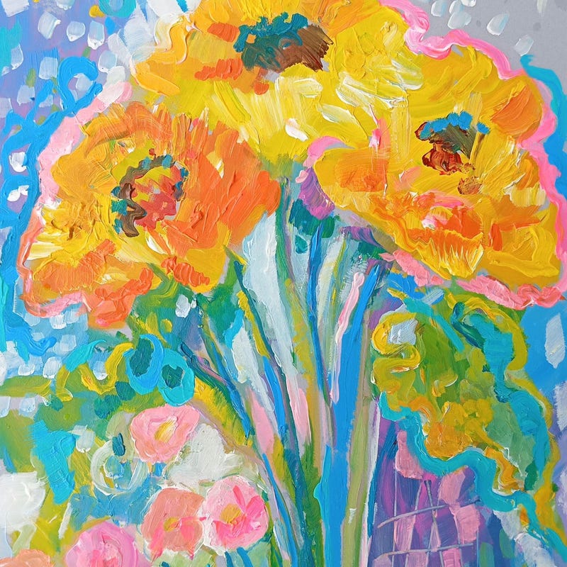 Bright Painting - Etsy