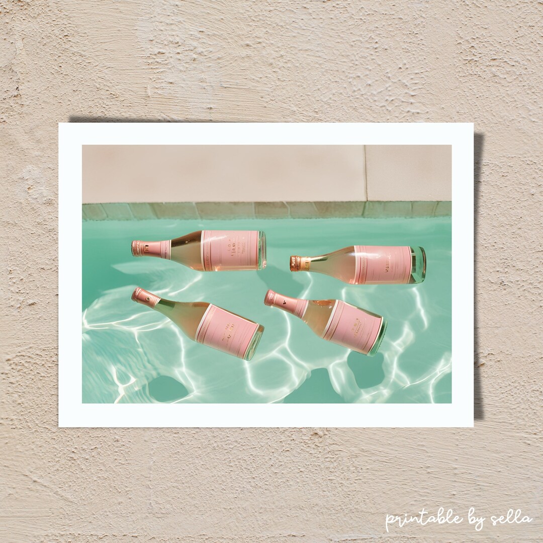 Slim Aarons Print, Digital Download, Champagne Wall Art, Champagne ...