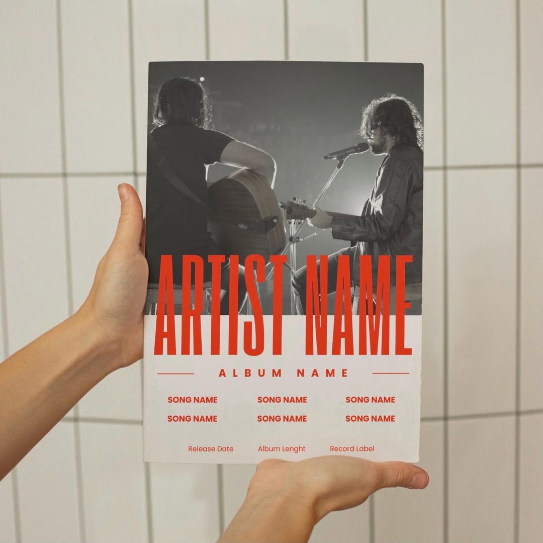 Custom Album Cover Print, Any Album, Poster Print, Album Cover Wall Art ...