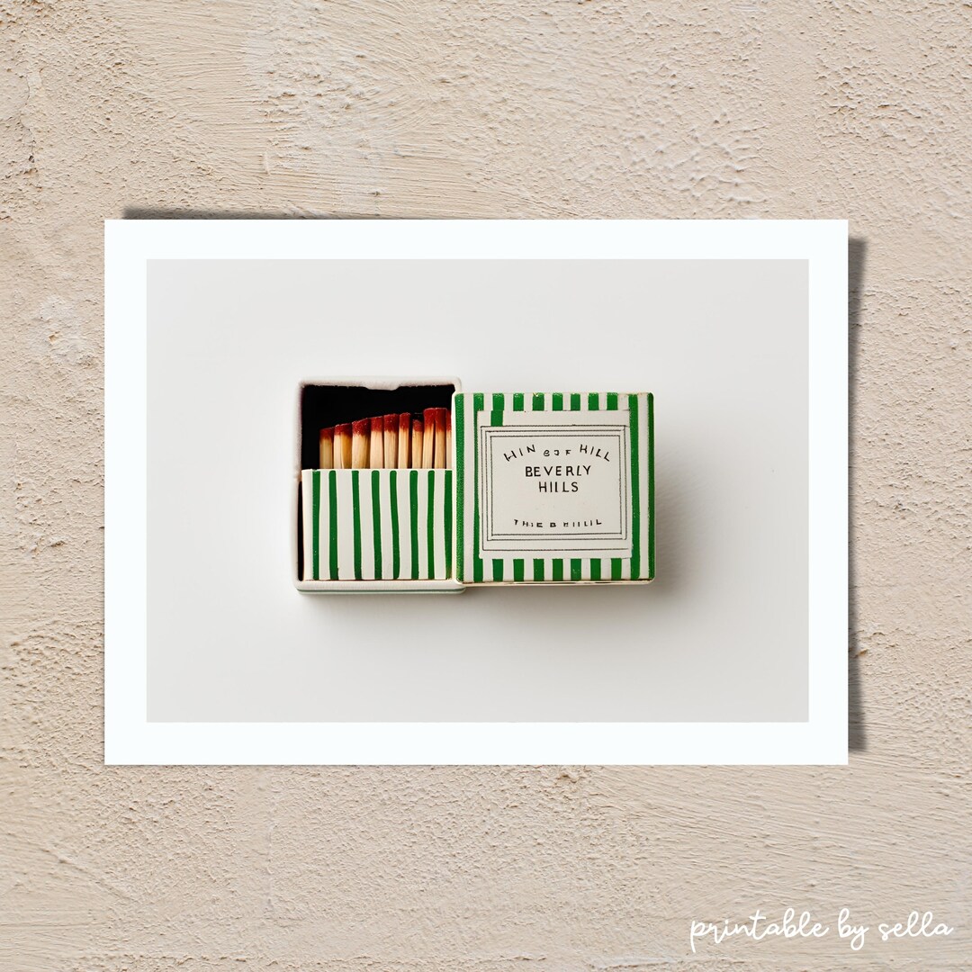 Digital Download, Hills Matchbox Wall Art, Hills Hotel Print, Luxury ...
