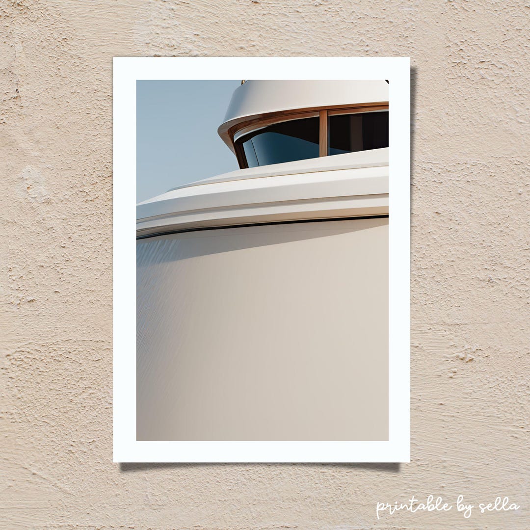 Luxury Yacht Print: Summer Sailing Poster (digital Download) - Etsy