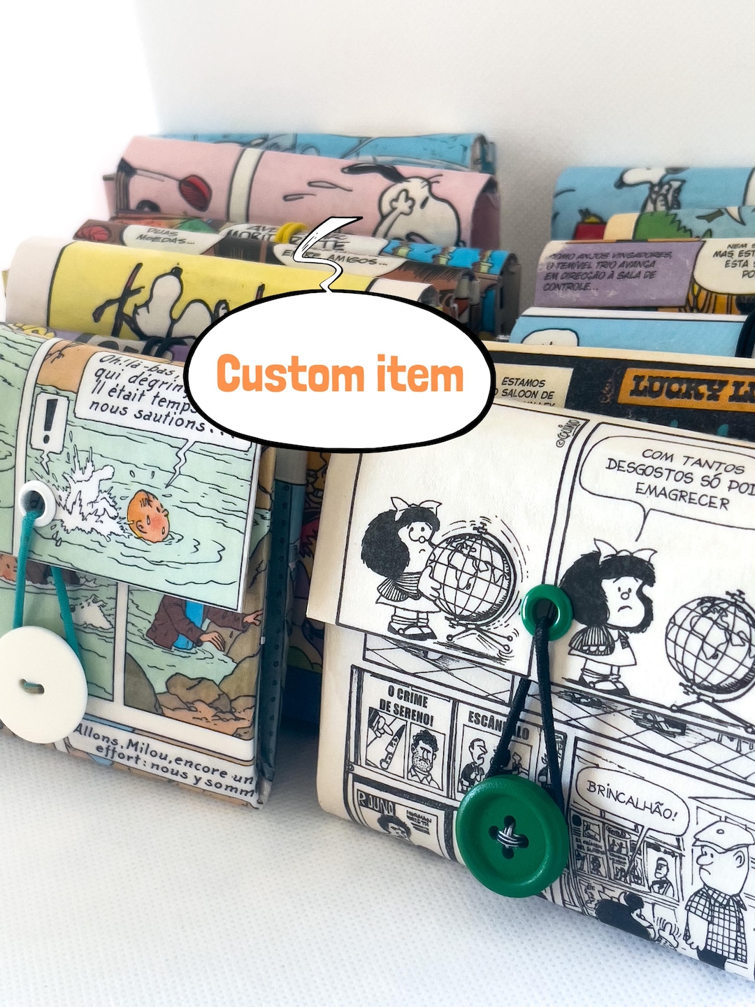 Custom Comic Book Wallet: Recycled Tetra Pak Card & Coin Holder - Etsy