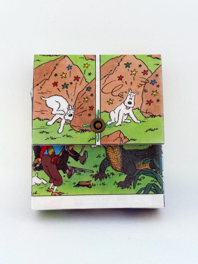 Tintin Comic Cigarette Case – Handmade Recycled Tetra Pak Wallet - Etsy