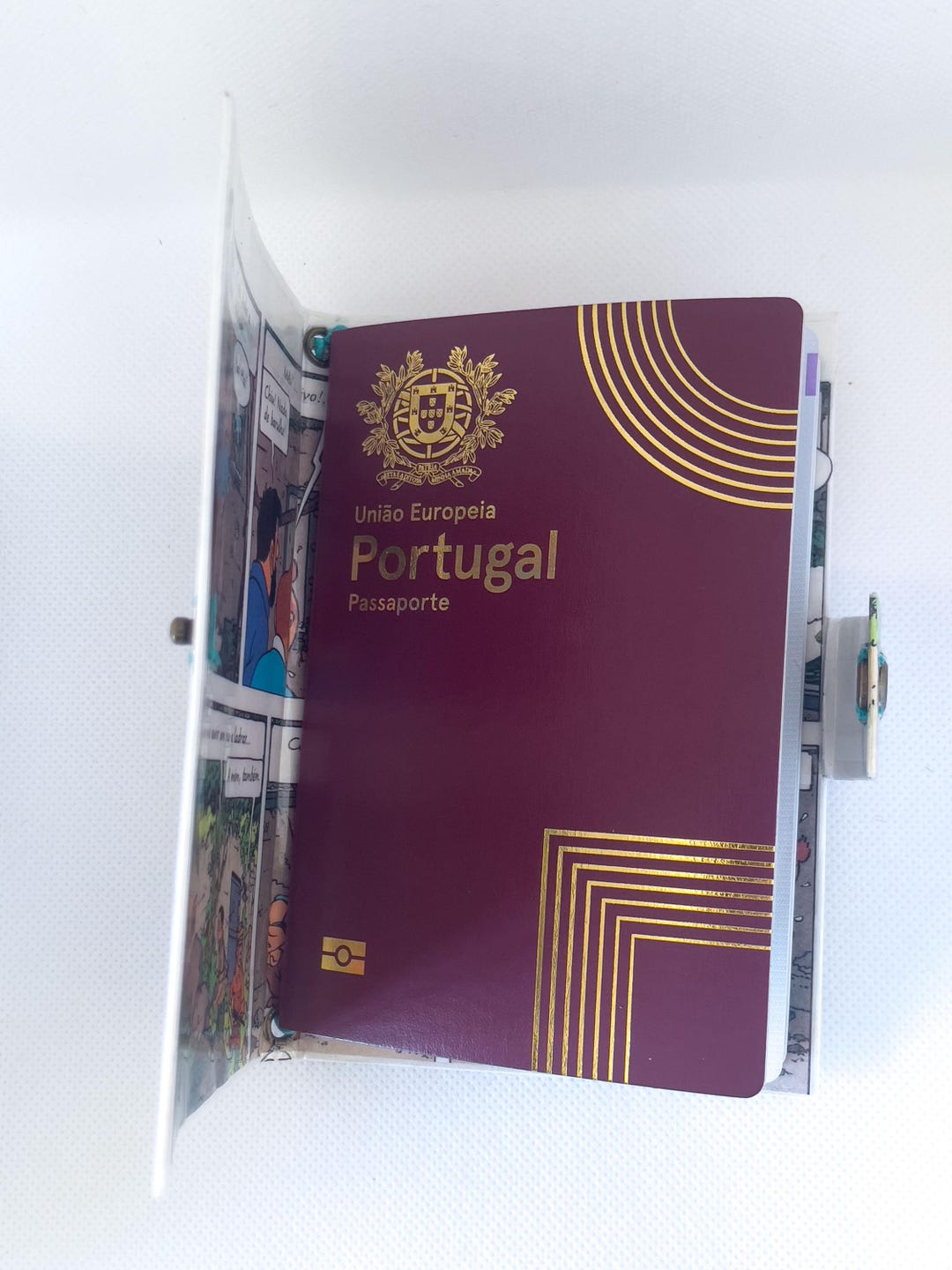 TINTIN Passport Cover Tetrapak and Comic Book Wallet Recycled Zero ...