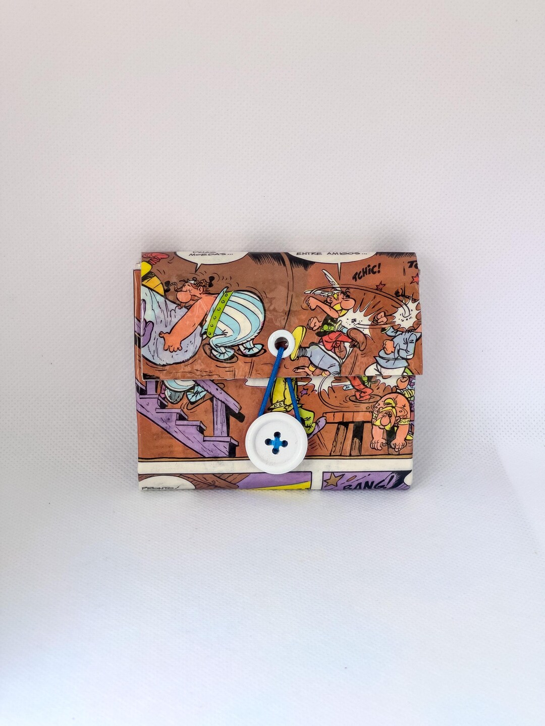 Asterix & Obelix Comic Wallet: Handmade Recycled Tetra Pak Eco Gift - Etsy
