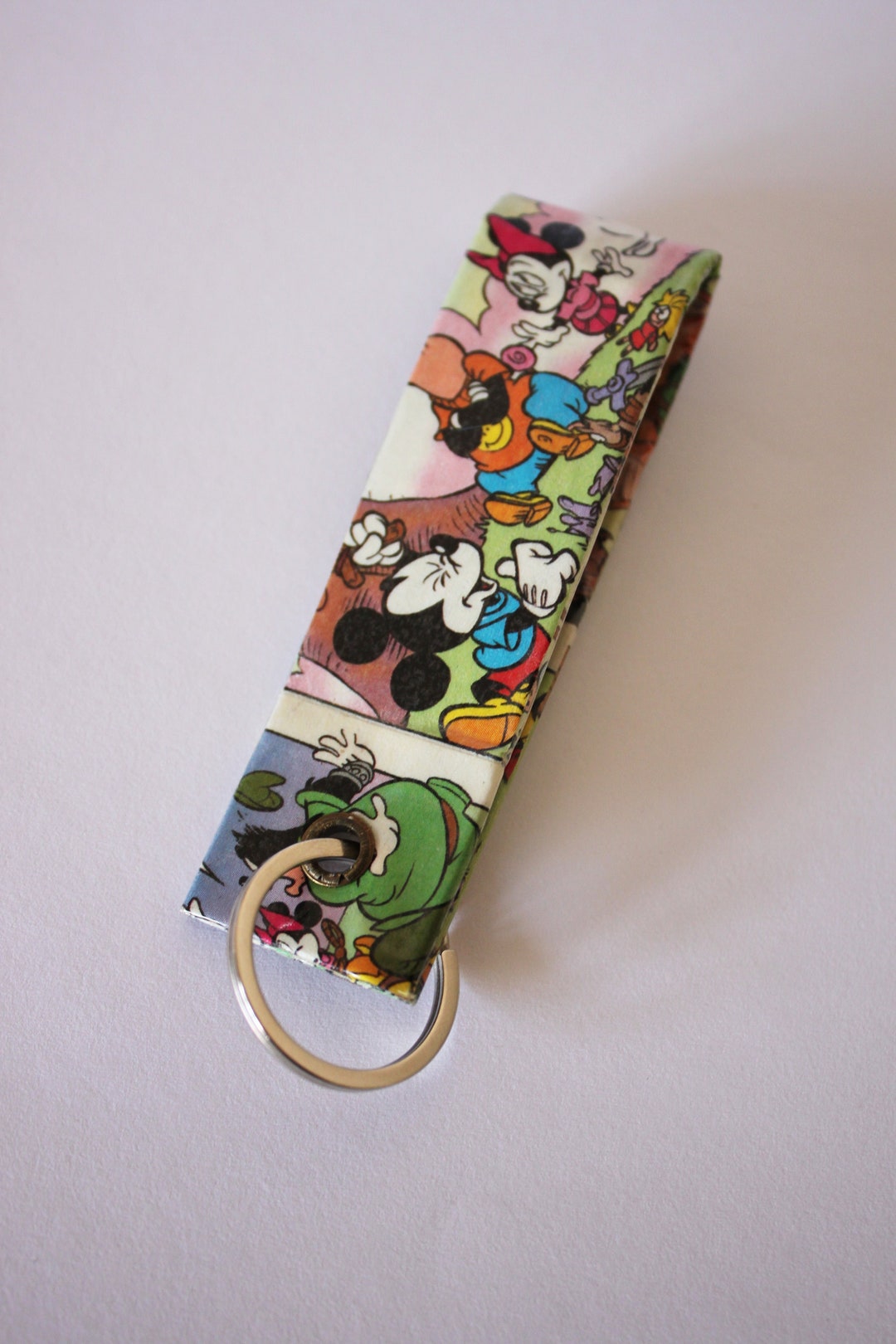 MICKEY MOUSE Recycled Tetrapak and Comics Keychain Zero Waste - Etsy