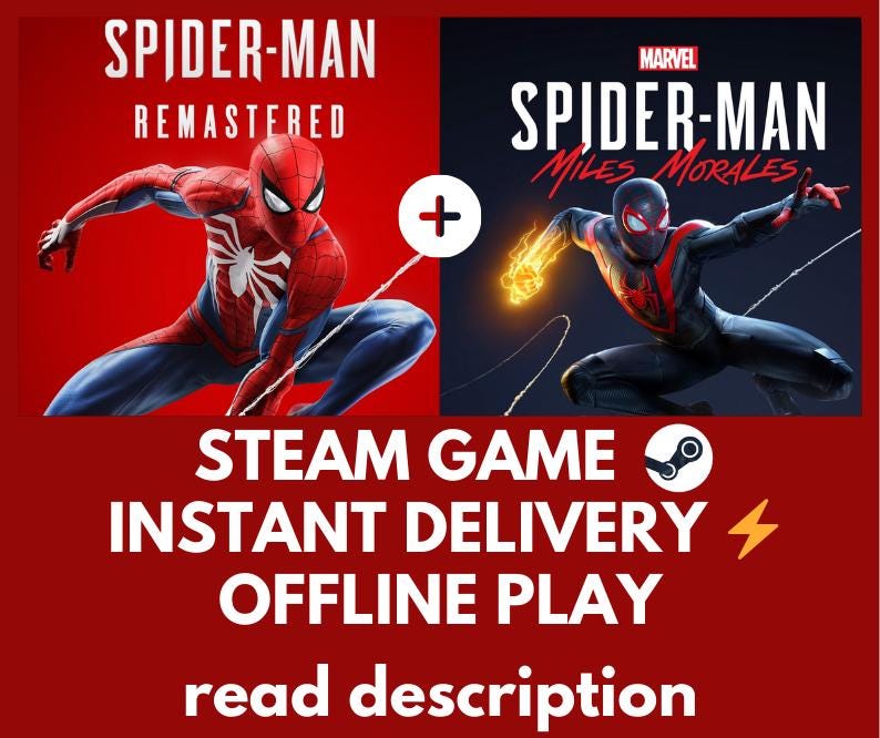 Marvel S Spider-man Remastered MILES MORALES Steam Offline - Etsy