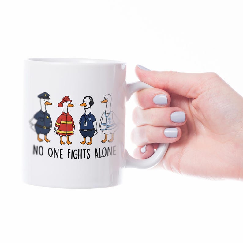 Funny First Responder Goose Clipart: Police, Firefighter, EMT (PNG ...