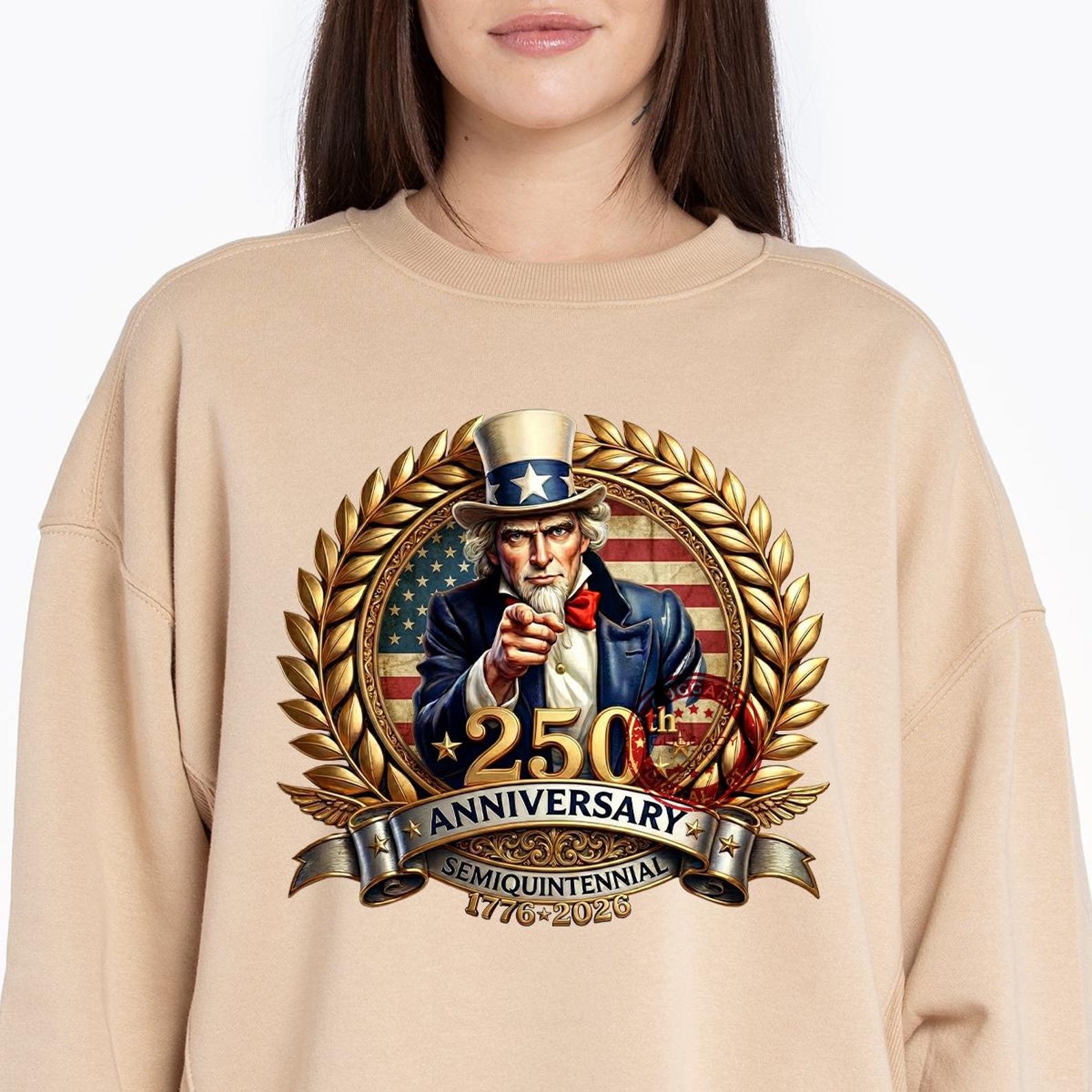 Uncle Sam USA 250th Anniversary PNG, Vintage American Patriot Design ...