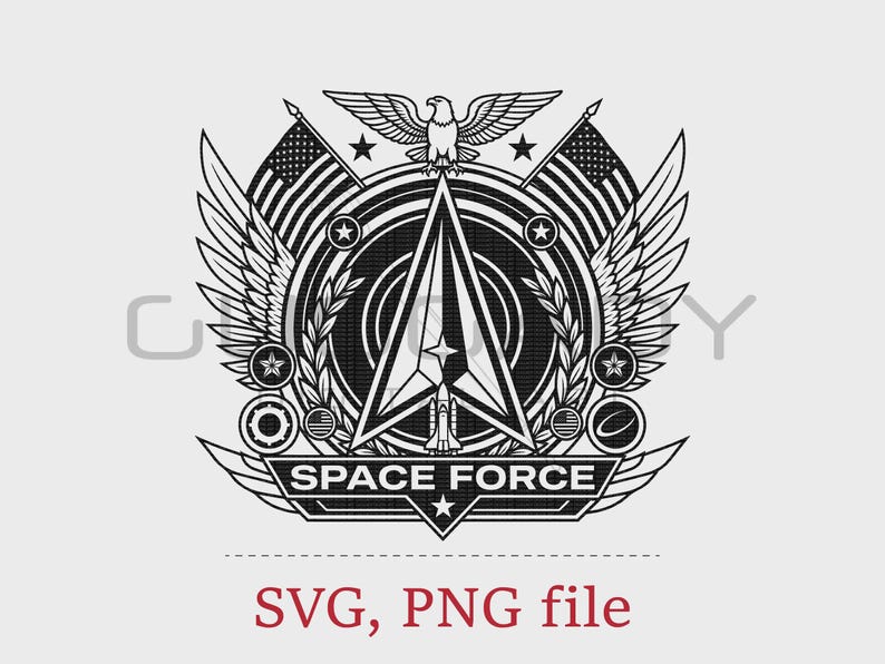 US Space Force SVG, Military Delta Logo, Patriotic Eagle Emblem ...