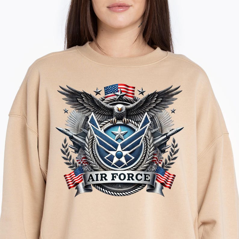 US Air Force Eagle PNG: Patriotic Sublimation Design (digital Download ...