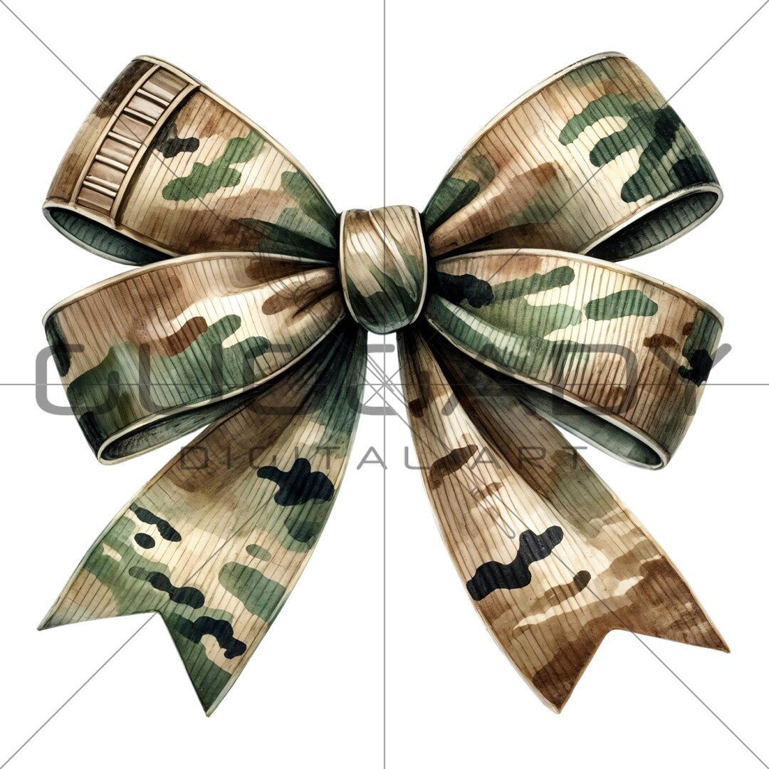Camo Bow PNG: Military Ribbon Clipart (digital Download) - Etsy