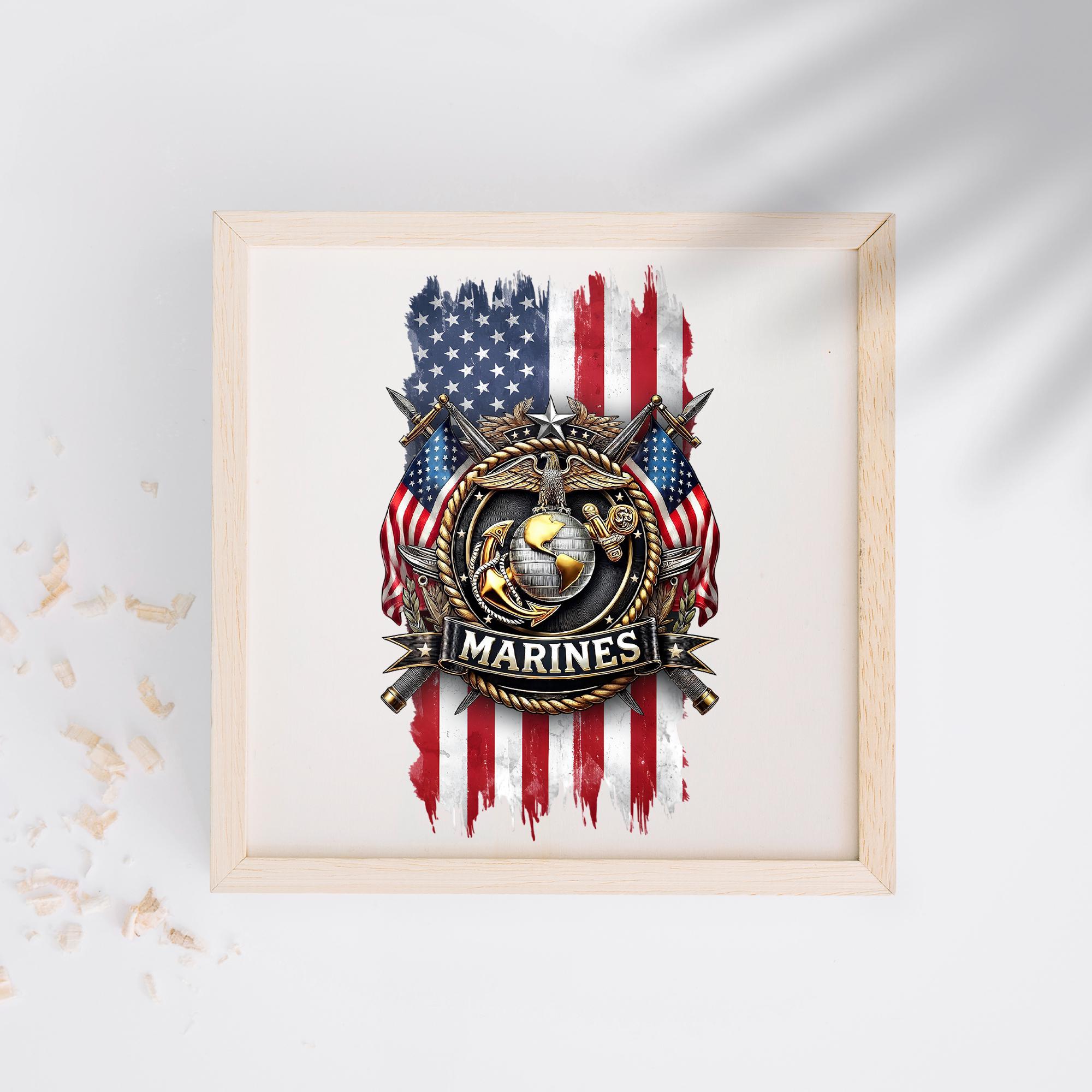 Marine Corps Birthday PNG: Distressed Flag, USMC Veteran (digital ...