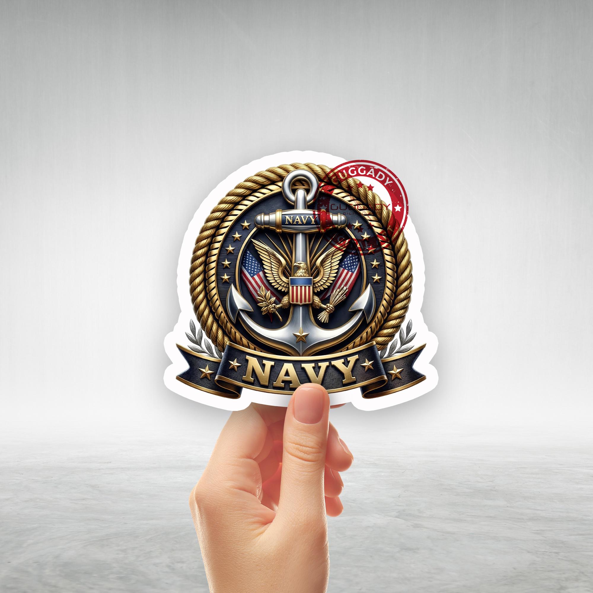 US Navy Sublimation PNG Design, Military Anchor Eagle Emblem, Veteran ...