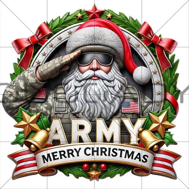 Military Santa Claus - Etsy