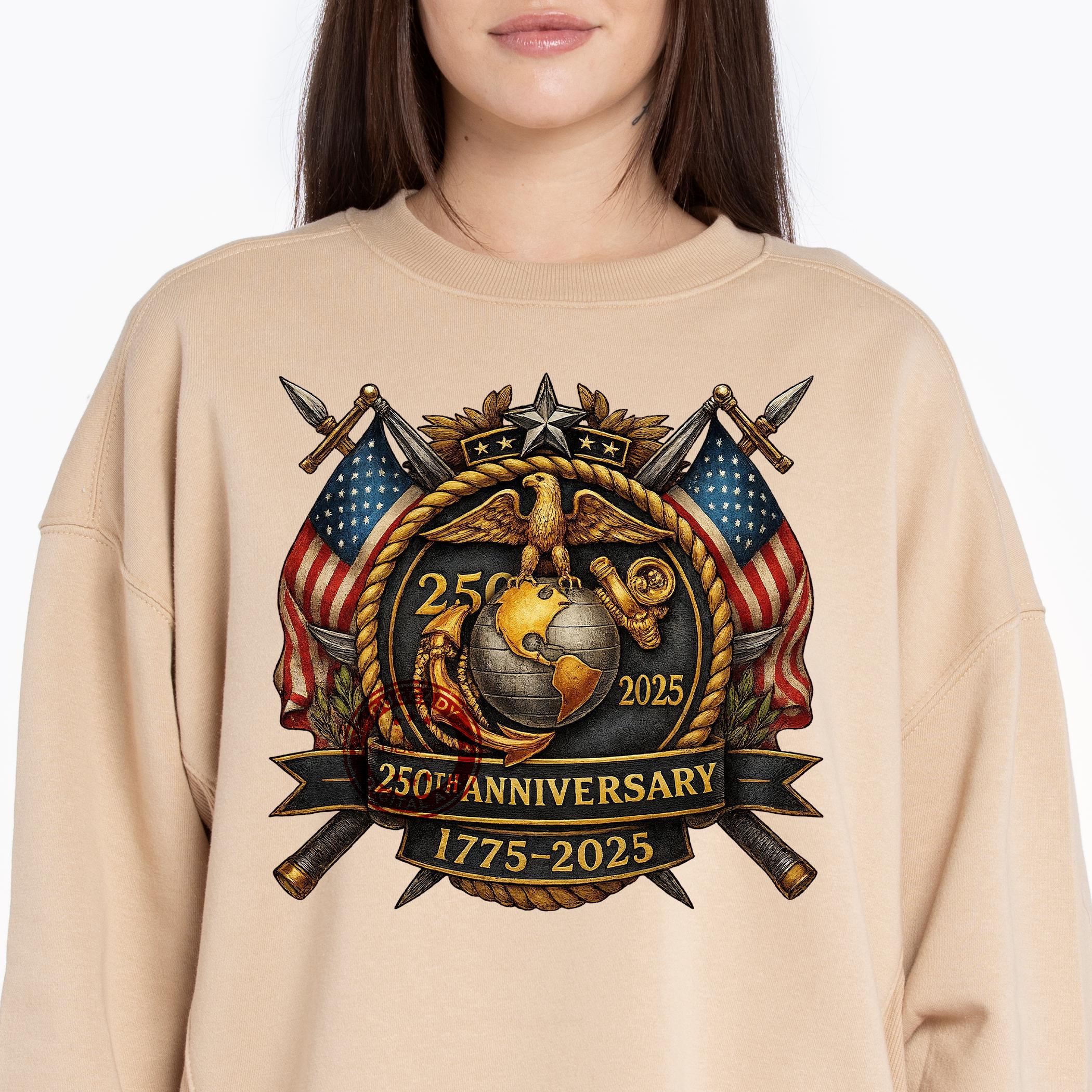 USMC 250th Anniversary PNG, 1775-2025 Marine Corps Birthday 2025 ...