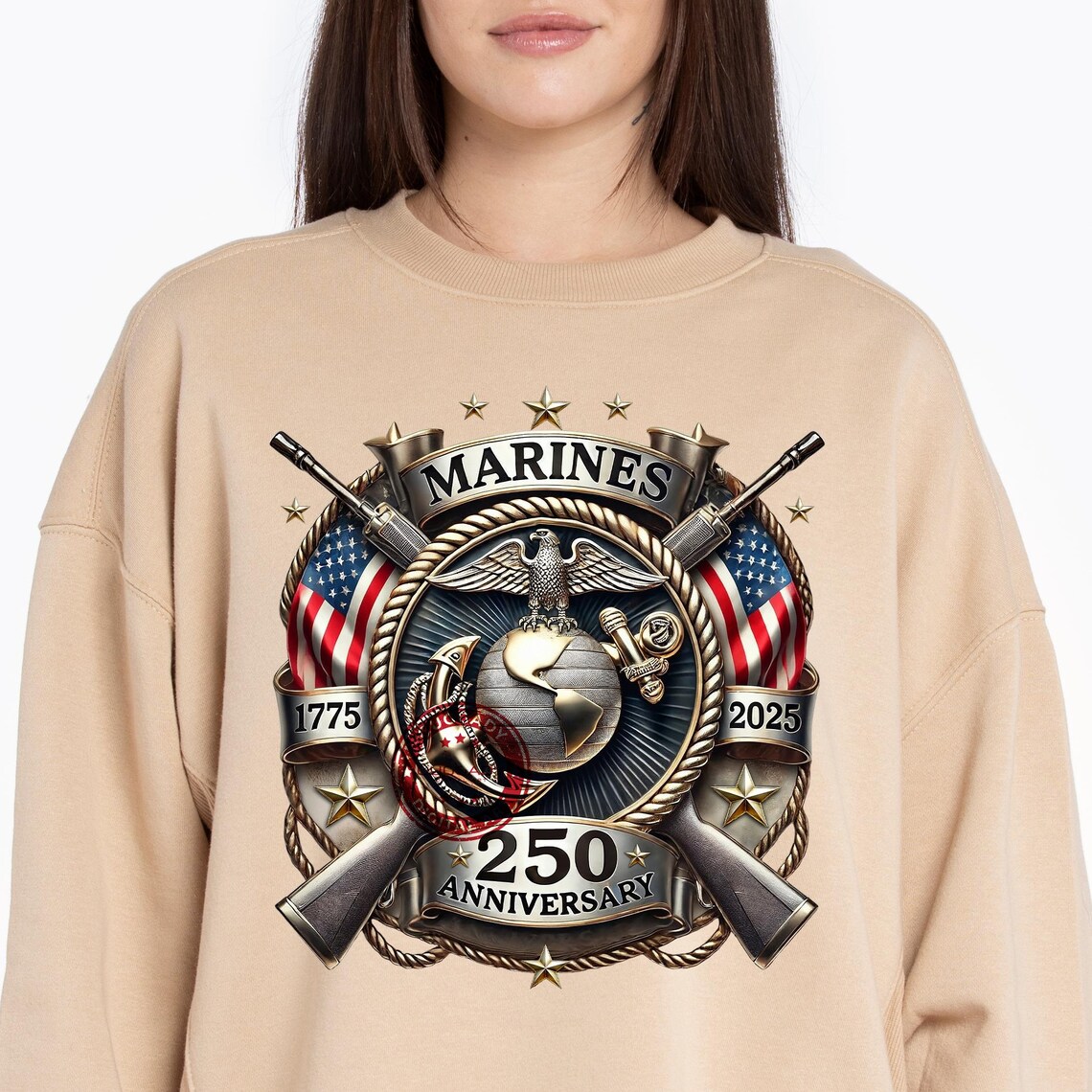 Marine Corps 250th Anniversary PNG, US Marines 1775-2025, Military ...