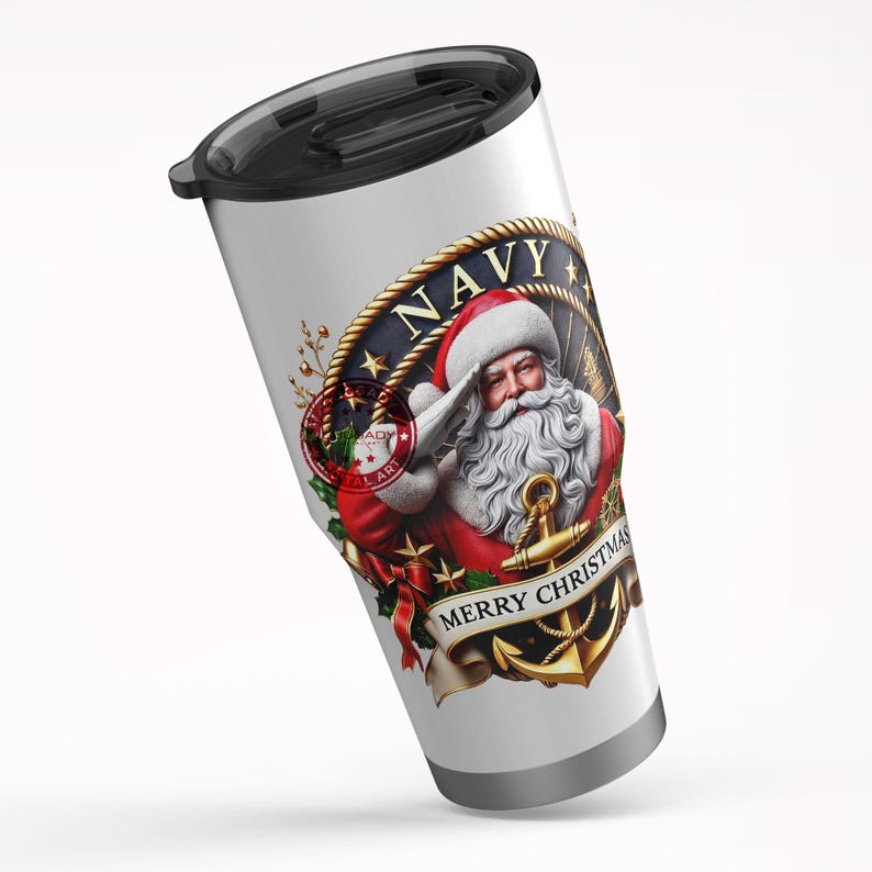 US Navy Santa Claus PNG Sublimation Design - Patriotic Sailor Christmas ...