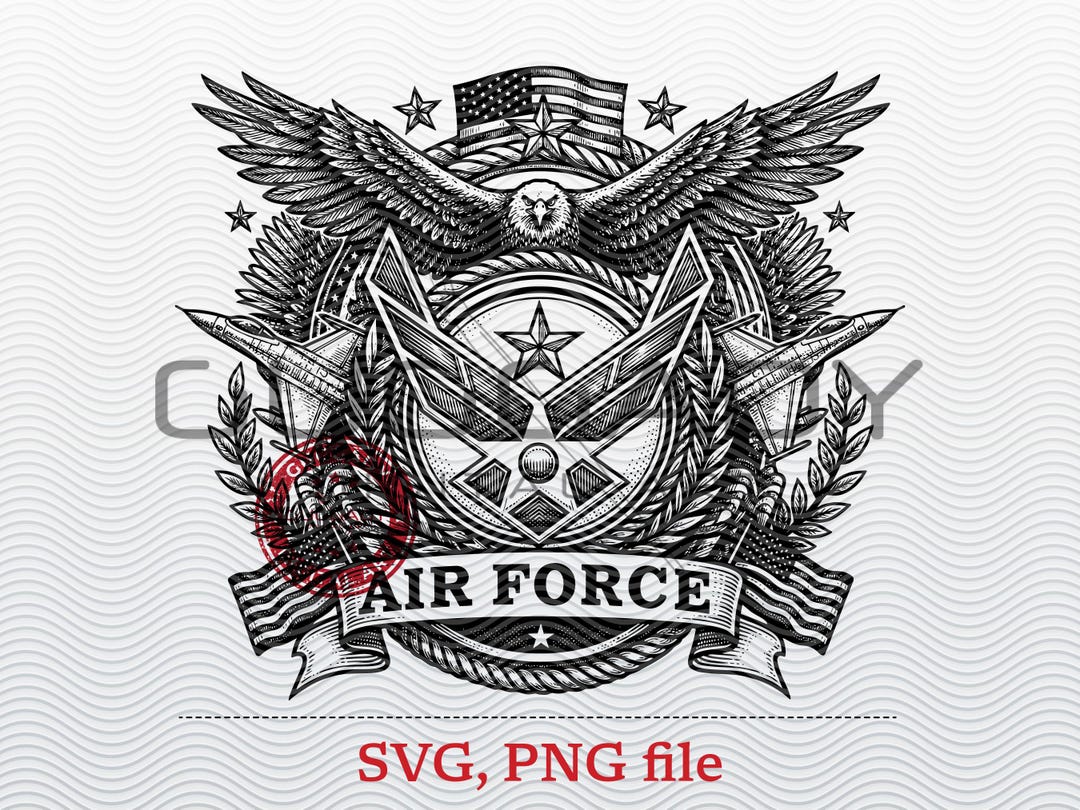 US Air Force SVG Hap Arnold Wings, Military Veteran Laser Cut File - Etsy