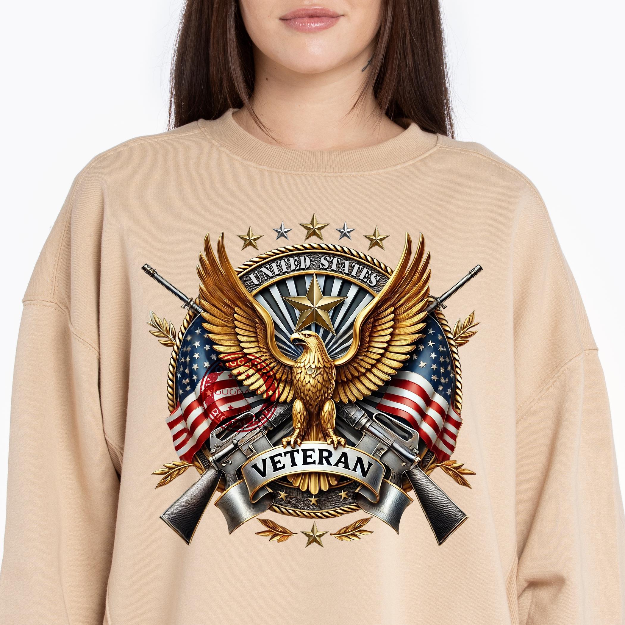 Veterans Day Eagle PNG, US Military Sublimation Design (digital ...