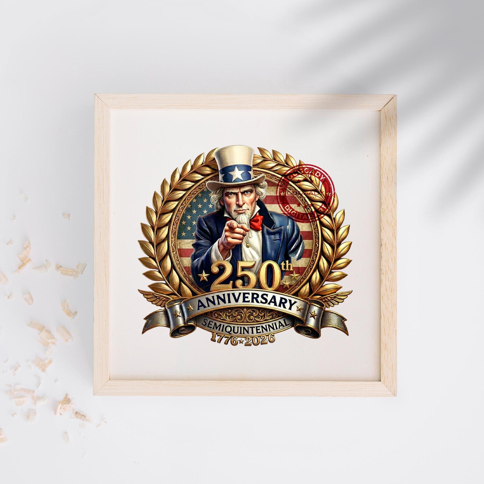 Uncle Sam USA 250th Anniversary PNG, Vintage American Patriot Design ...