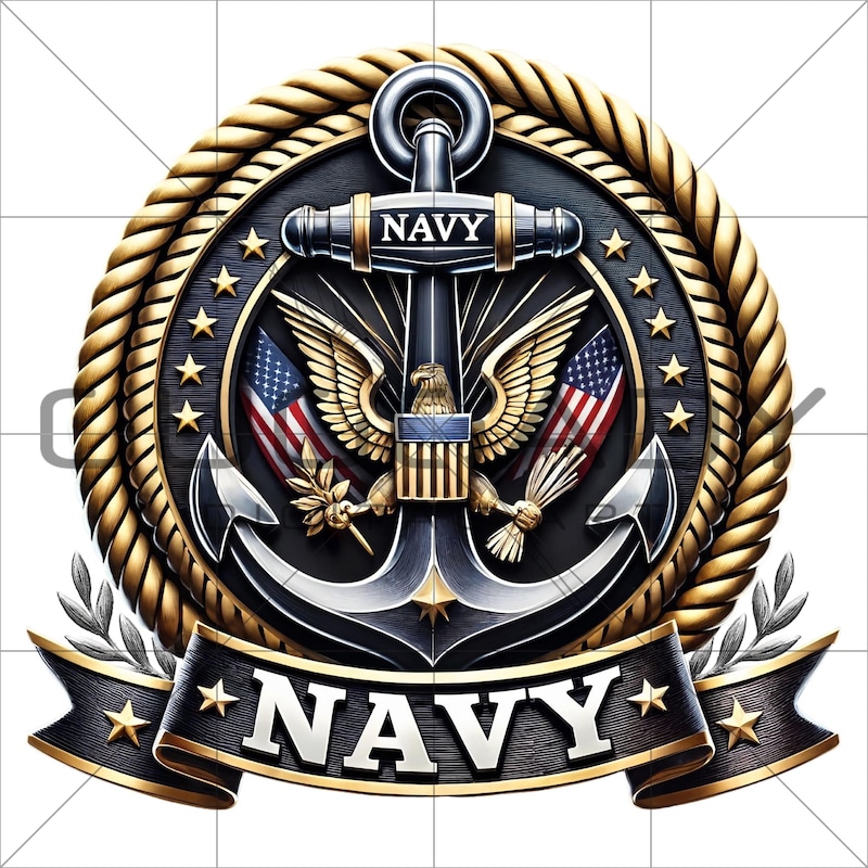 Navy Eagle Anchor Svg - Etsy