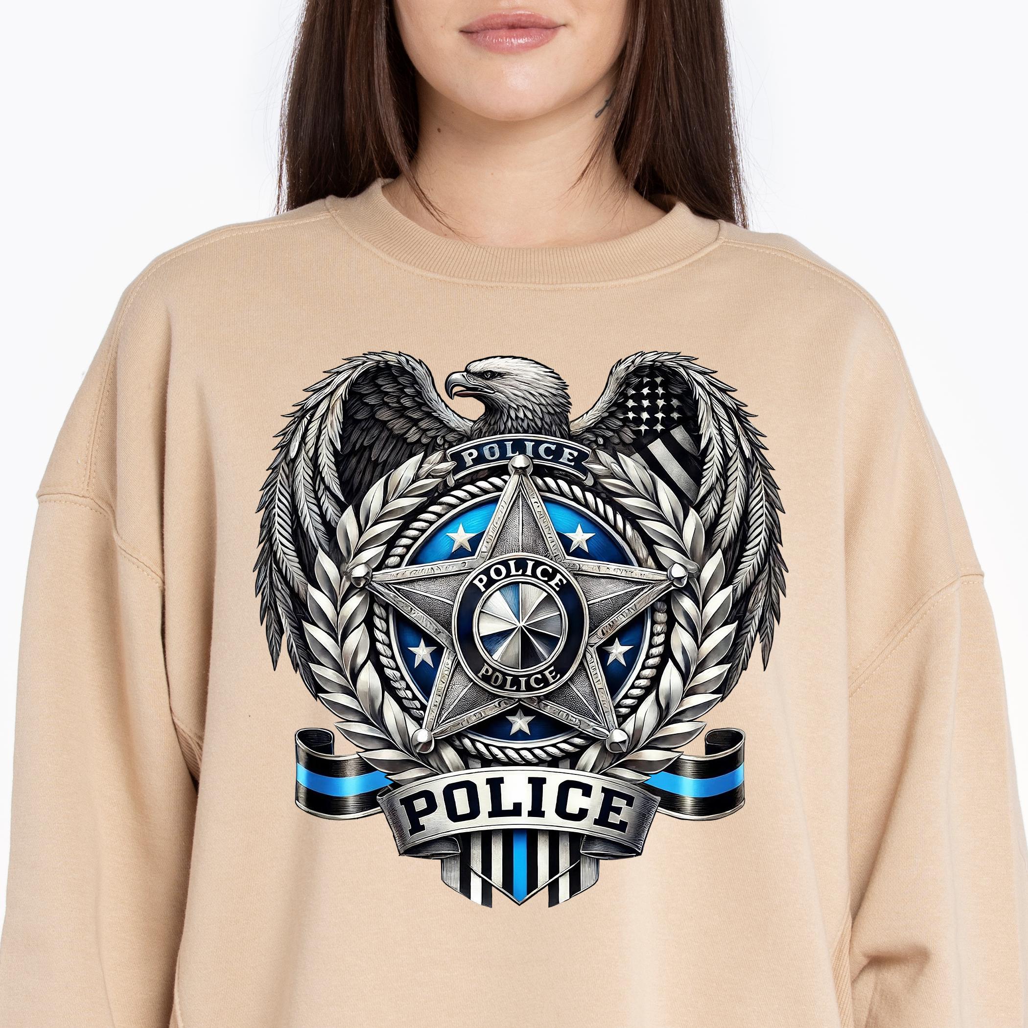 Thin Blue Line Police Badge PNG: Law Enforcement Sublimation Design - Etsy