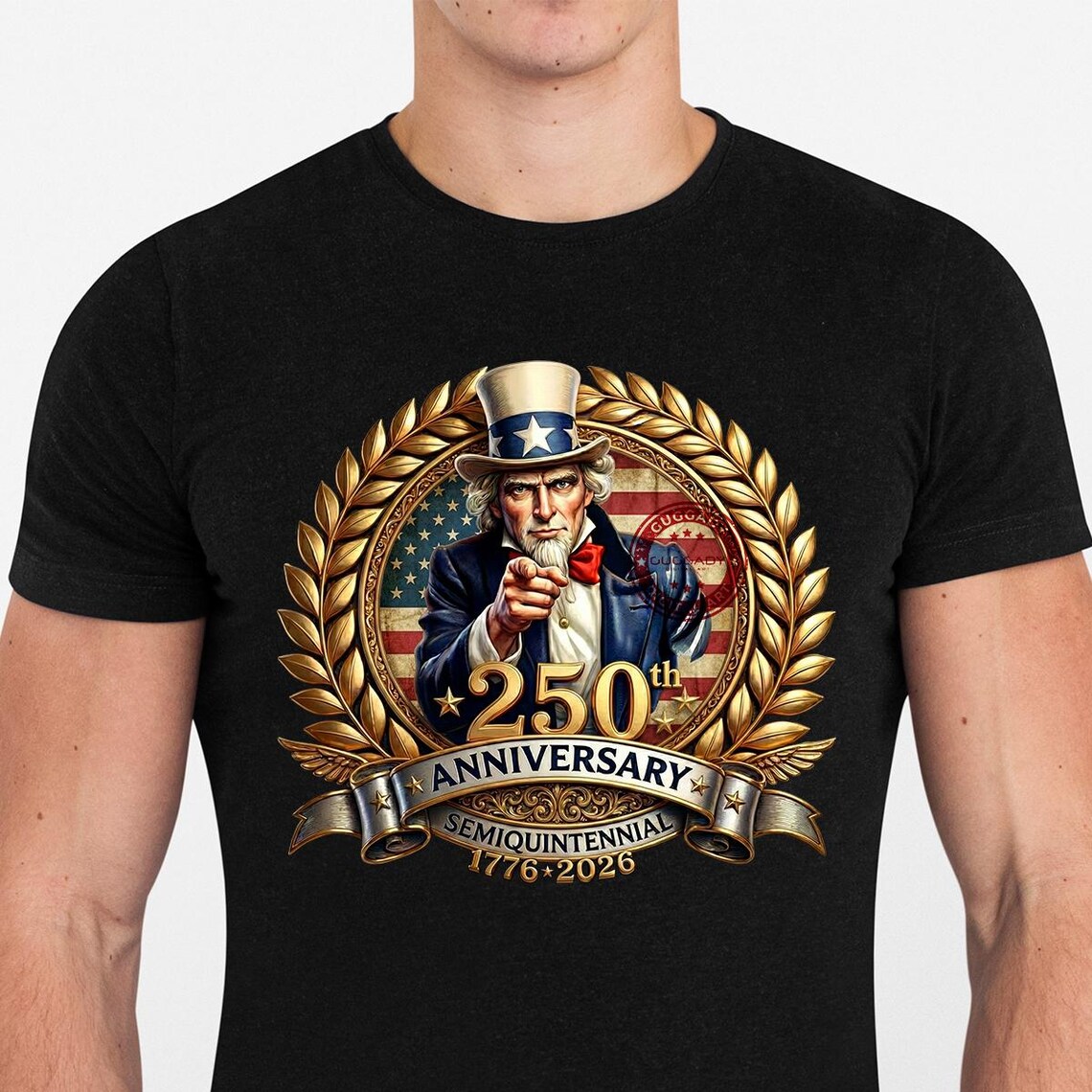 Uncle Sam USA 250th Anniversary PNG, Vintage American Patriot Design ...