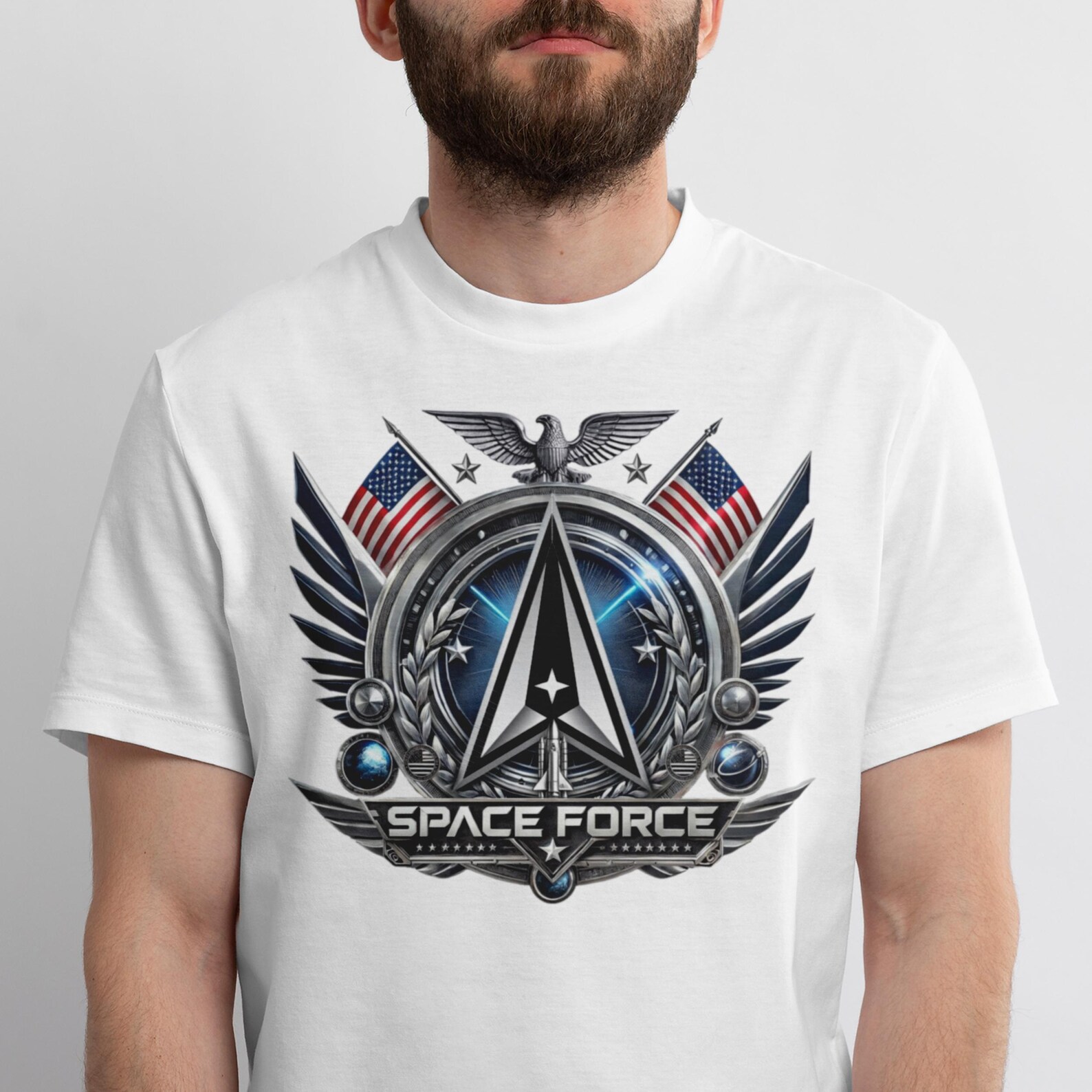 US Space Force Emblem PNG: Patriotic Guardian Clip Art (digital ...