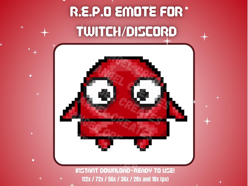REPO Red Pixel Art Emote for Twitch/discord - Etsy