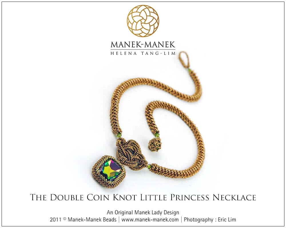 Etutorial the Double Coin Knot Little Princess Necklace - Etsy